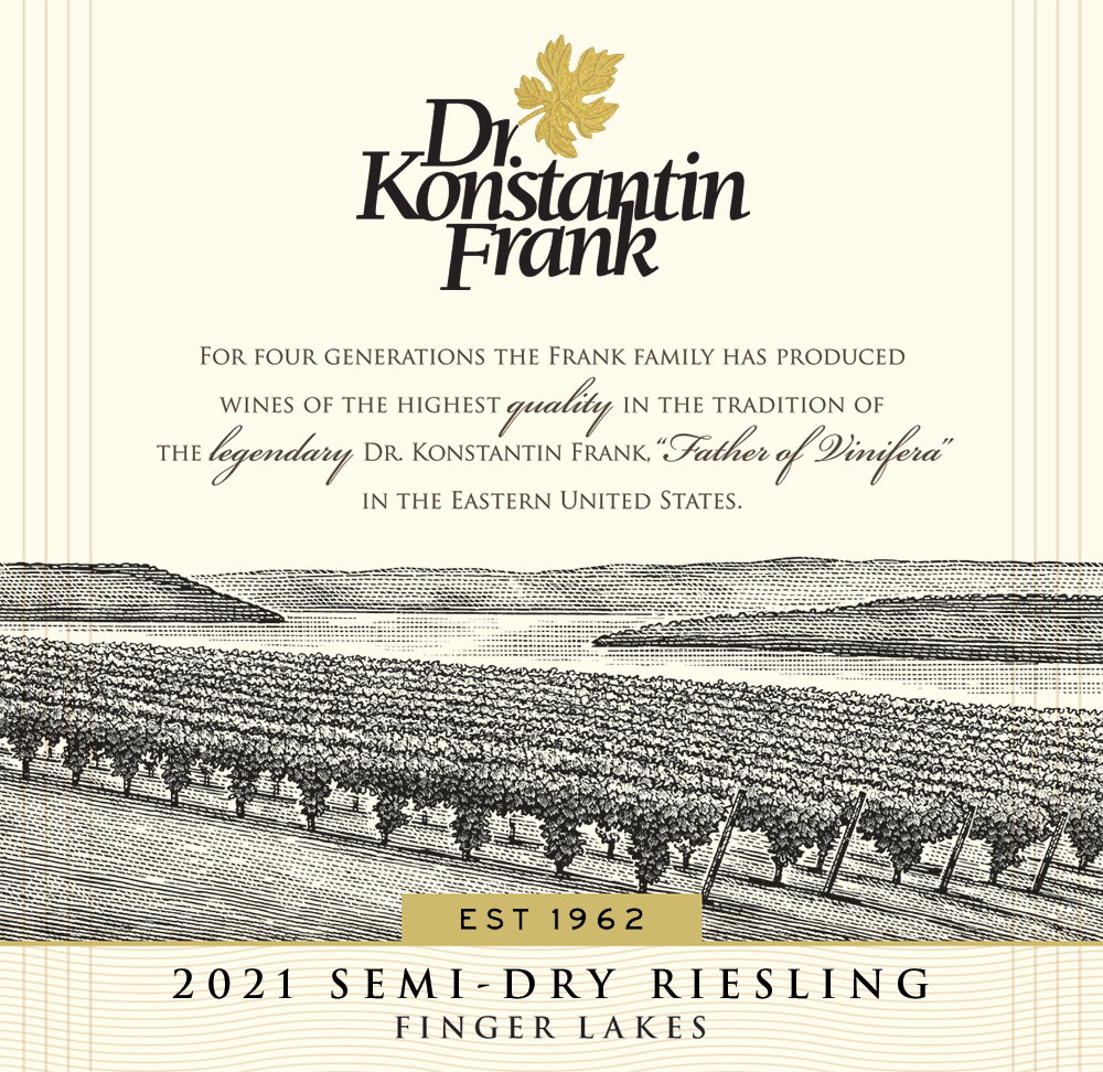 Semi-Dry Riesling 2021 | Dr. Konstantin Frank Winery